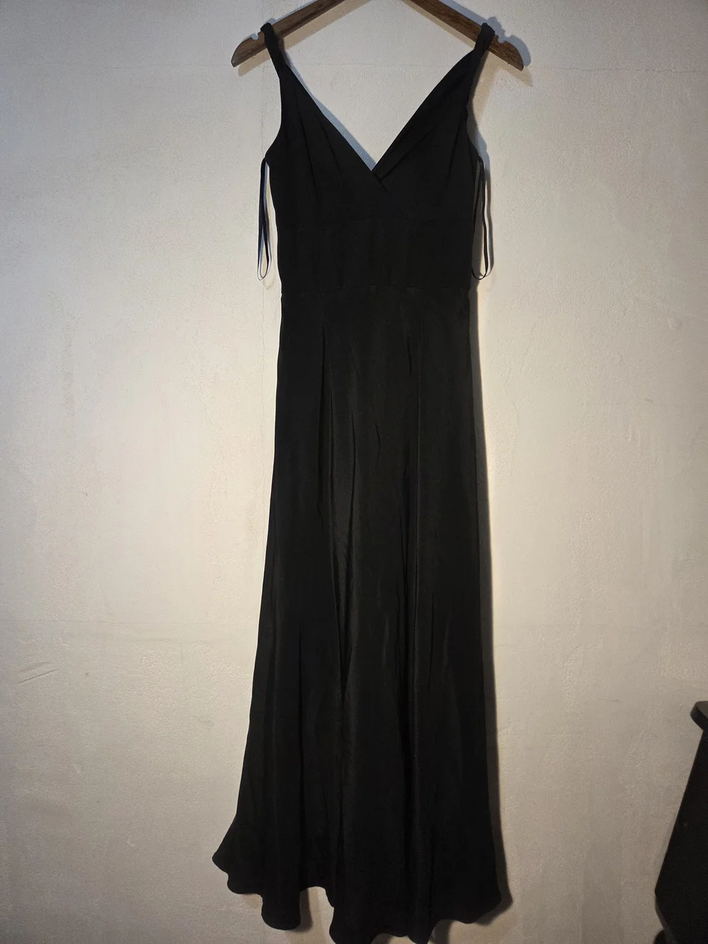 Ann Taylor | Dresses | Y2k Ann Taylor Black Satin Maxi Dress Formal ...